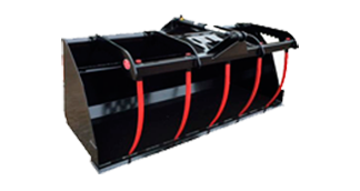 Bucket Curved Tine Grapple | Skid Steer Attachments & Skid Loaders For ...