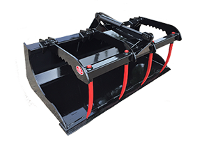 Bucket Curved Tine Grapple | Skid Steer Attachments & Skid Loaders For ...